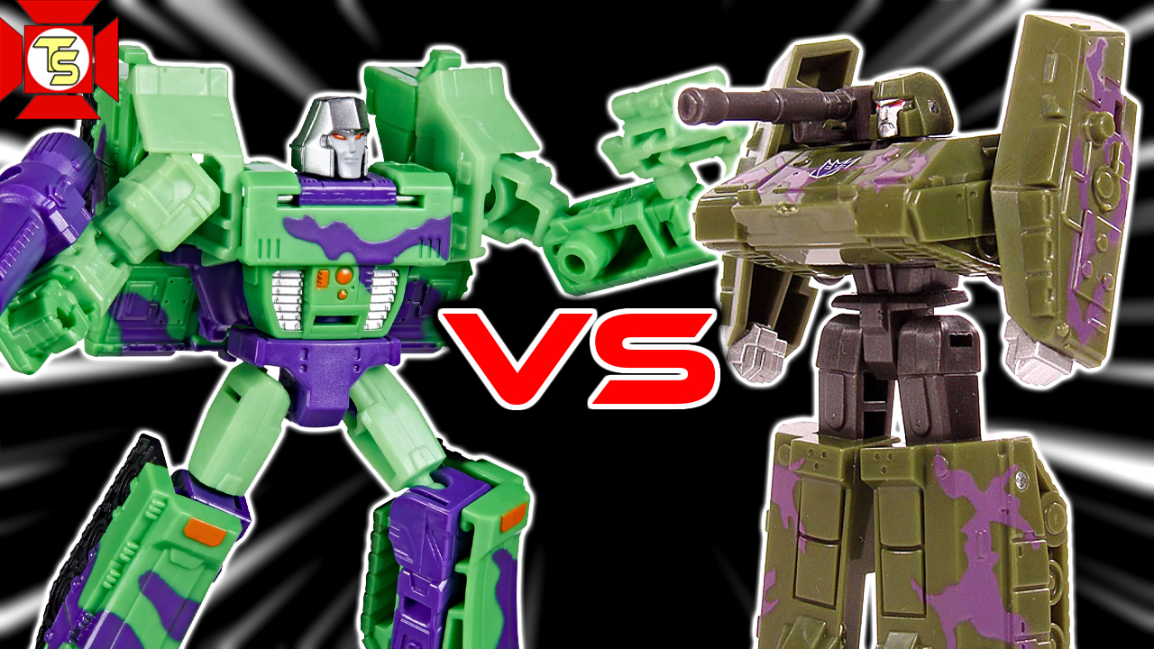 TRANSFORMERS G2 Legacy Core Megatron VS Universe Legend Megatron ...